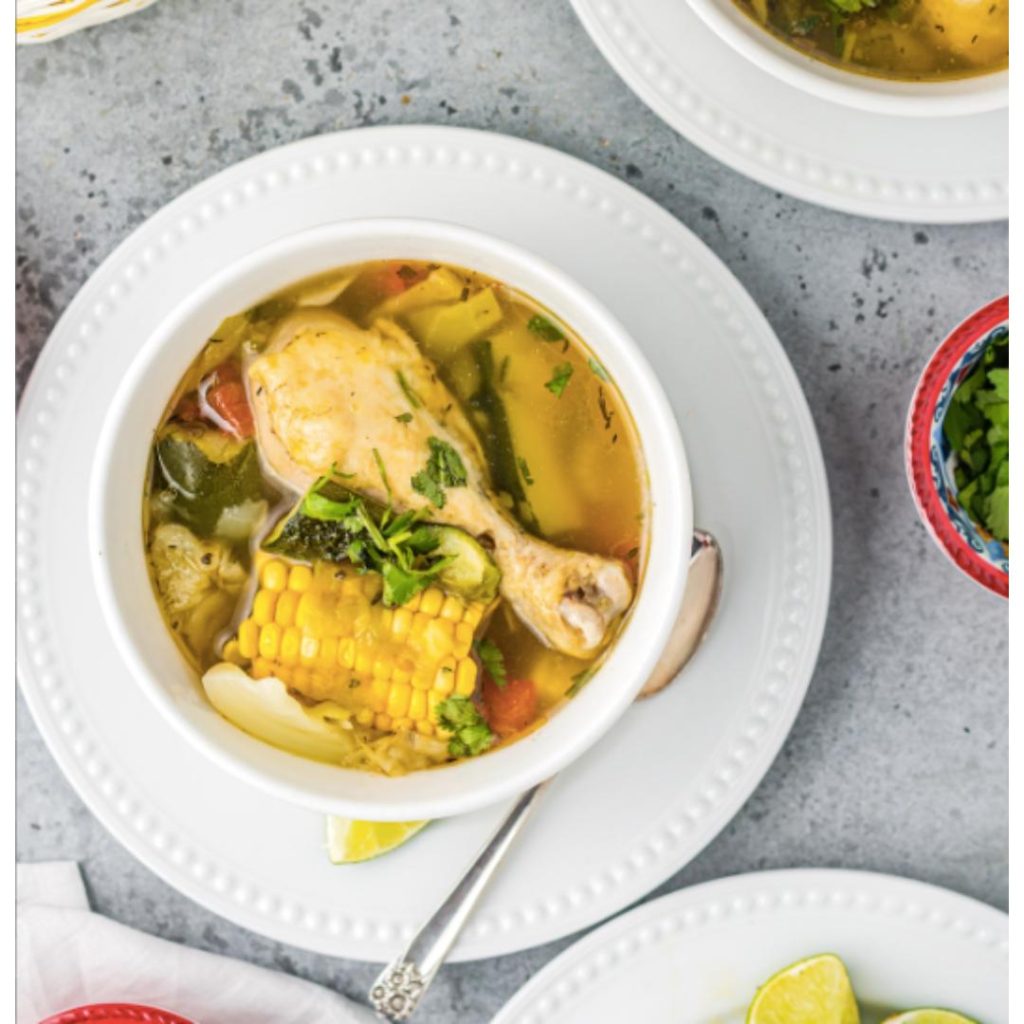 Caldo de Pollo (Mexican Chicken Soup) - Delicia Meal Prep